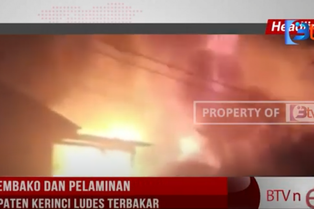 RUKO SEMBAKO DAN PELAMINAN DI KABUPATEN KERINCI LUDES TERBAKAR - BTV News